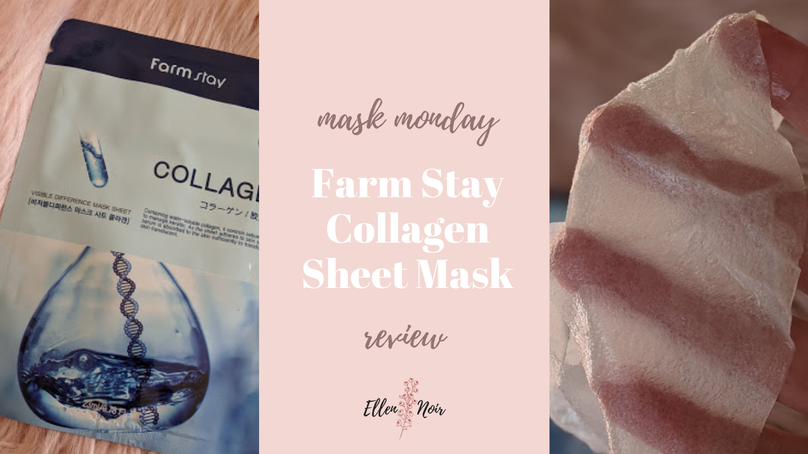 Farm Stay Collagen Sheet Mask Review | Mask Monday | Ellen Noir