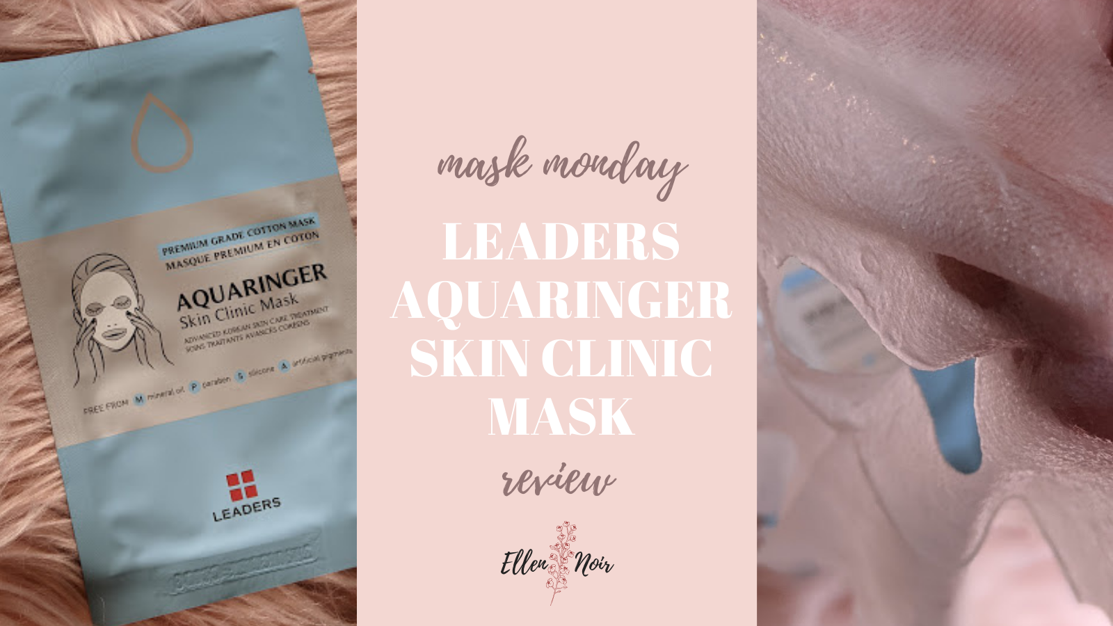 Leaders Aquaringer Sheet Mask Review | Mask Monday | Ellen Noir